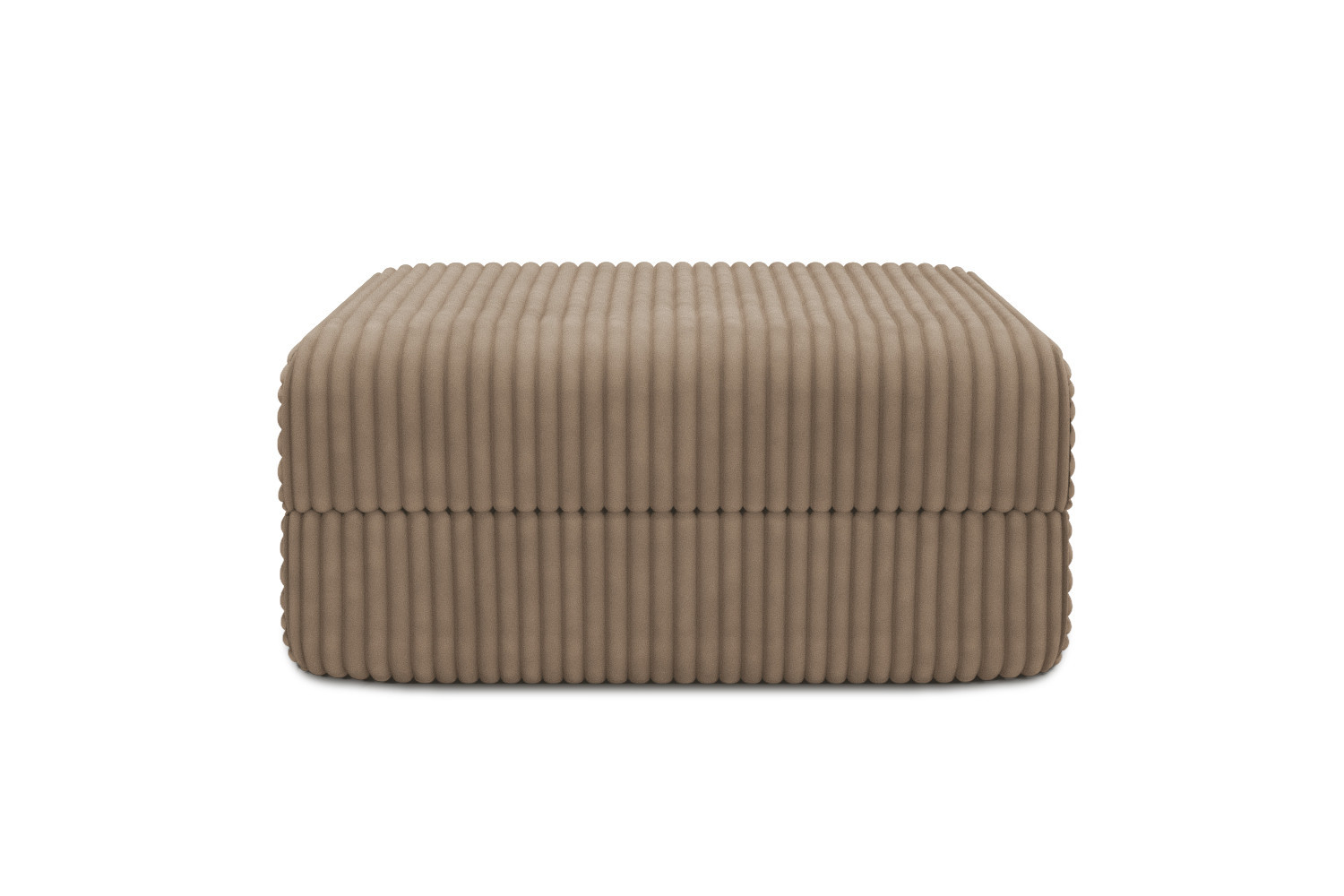 Pouf convertible et modulable - Velours côtelé XL Marron