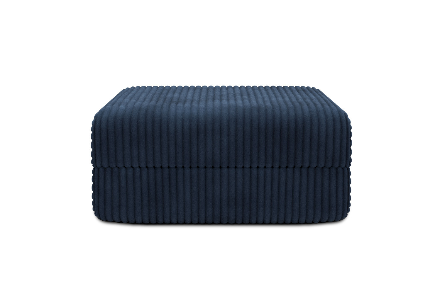 Pouf convertible et modulable - Velours côtelé XL Bleu